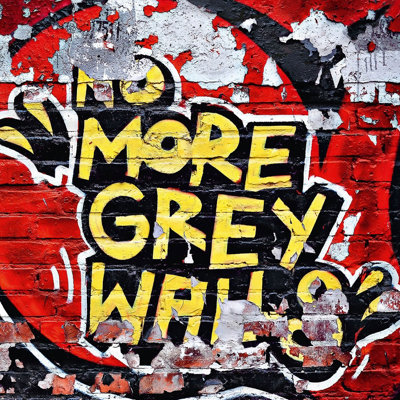 No More Grey Walls Mural - 384x260cm - 5404-8
