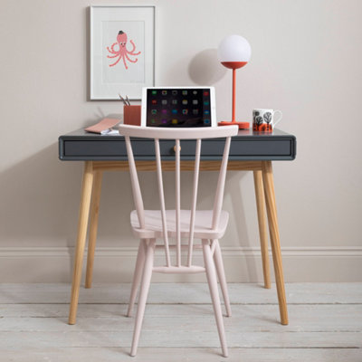 Noa & Nani Desk in Dark Grey and Natural Pine Frank