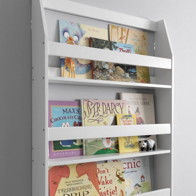 Noa & Nani Display 3 Shelf Bookcase Wall Mounted in Classic White Hakan