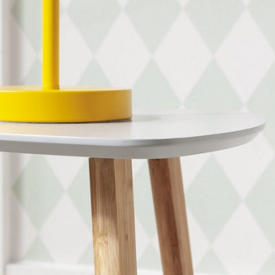 Noa & Nani Extra Large Side Table in Classic White and Natural Pine Malme