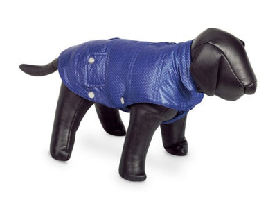 Nobby Danika Dog Coat Blue With Silver Dots 26cm