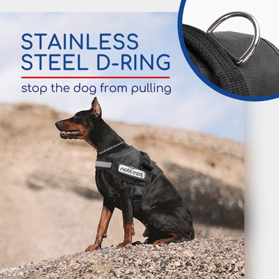 Nobleza Dog Harness, Reflective Adjustable No-Pull Dog Vest Harness ...
