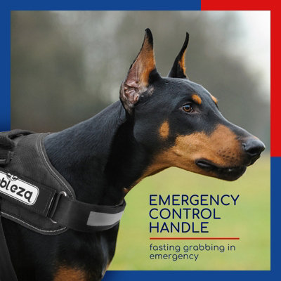 Nobleza Dog Harness, Reflective Adjustable No-Pull Dog Vest Harness ...