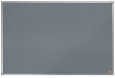 Nobo Essence Grey Felt Notice Board 900x600mm | DIY at B&Q