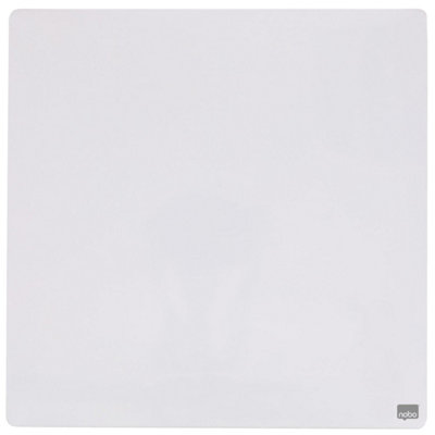Nobo Mini Magnetic Whiteboard Coloured Tile 360mmx360mm White | DIY at B&Q