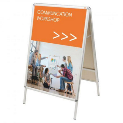 Nobo Premium Plus A0 A-Board Sign Holder with Snap Frame