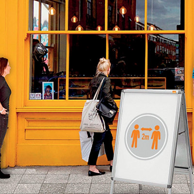 Nobo Premium Plus A0 A-Board Sign Holder with Snap Frame