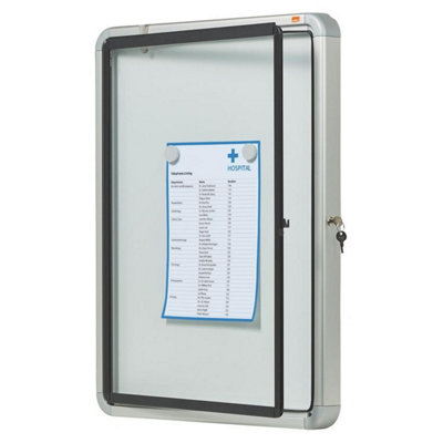 Nobo Premium Plus Outdoor Magnetic Lockable Notice Board 4xA4