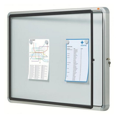 Nobo Premium Plus Outdoor Magnetic Lockable Notice Board 8xA4