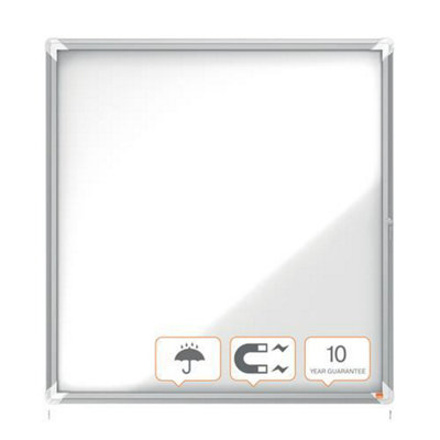 Nobo Premium Plus Outdoor Magnetic Lockable Notice Board 924x970mm Fits ...