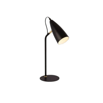NOIR TABLE - CGC Black and Gold Spotlight Table Lamp Desk Light