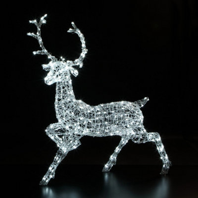 Noma Outdoor 1.4M Woburn Stag 300 LEDS Spun Acrylic