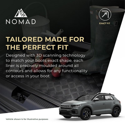 NOMAD VW Passat (2015-23) (Estate) Boot Liner Tailored Fit Boot Mat ...