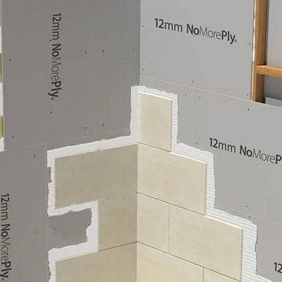 NoMorePly 12mm Fibre Cement Based Tile Backer Board (W)1200mm (H)800mm