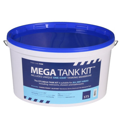 NoMorePly MegaTank Waterproof Tanking Kit with Primer, Tanking Membrane ...