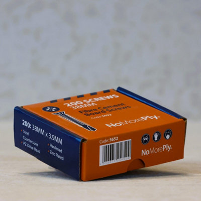 NoMorePly Self Drilling & Self Counter-Sinking 38mm Screws for 12mm ...