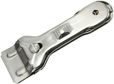 Non Scratch Glass & Ceramic Hob Scraper with 5 Replacement Metal Stain ...