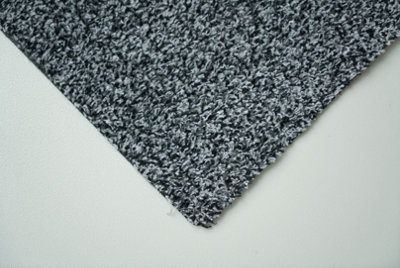 Non Slip Absorbent Dirt Trapper Entrance Door Mats Silver Grey 50x80 cm