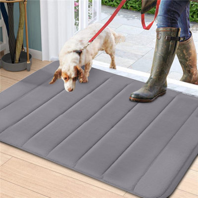 Non Slip Bath Door Mats Anti Allergic Memory Foam Soft Mats Water ...