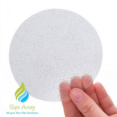 Non Slip Bath & Shower Stickers - 10x Large Clear Discs
