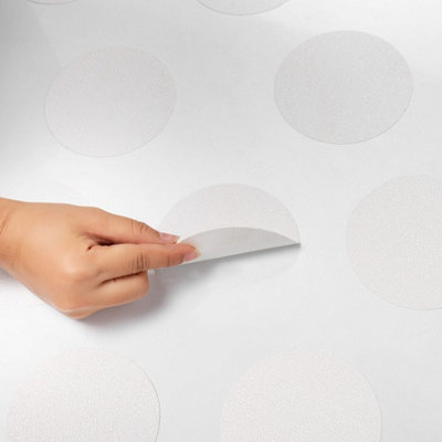 Non Slip Bath & Shower Stickers 20x Large White Discs