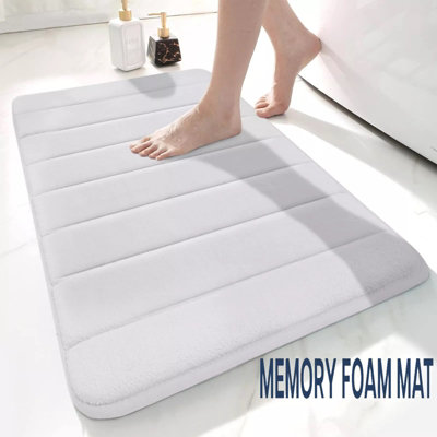 Non Slip Memory Form Mat 50 x 80 cm Luxury Bedroom Door Rug Large Super ...
