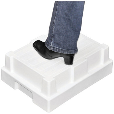 Non-Slip Plastic Step Box for Safe Bathroom Access - Ideal Mobility Aid ...