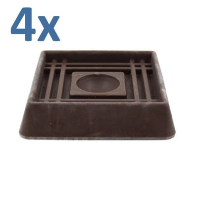 Non Slip Rubber Castor Cups - 4 Pcs - Stop Wheeled Furniture & Beds ...