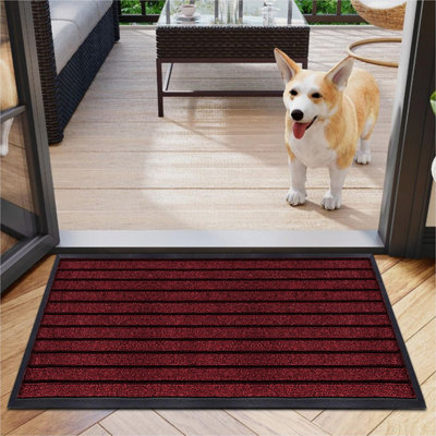 Non Slip Rubber PVC Mats Heavy Duty Durable Bath Door Mat 40X60 cm