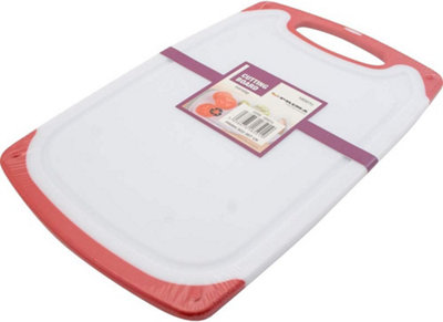 Non Slip Small Red Chopping Board Kitchen Plastic Food Cutting Fruits ...