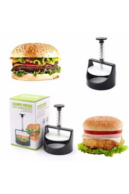 Non Stick Hamburger Press Patty Maker Spring for Grilling BBQ
