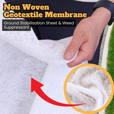 Non Woven Geotextile Membrane 2.25m x 1m - Durable Landscaping Fabric ...
