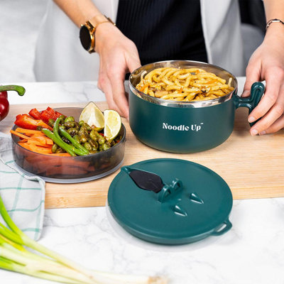 Noodle Up Portable Ramen Bowl with Storage