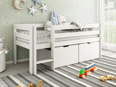 Noomi Mid Sleeper Shorty with Crate Drawers White