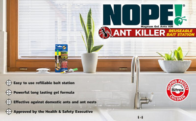 NOPE Ant Killer Syringe (2x10g) Baited Ant Gel Indoor & Outdoor Total ...