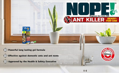 NOPE Ant Killer Syringe (2x10g) Baited Ant Gel Indoor & Outdoor Total ...