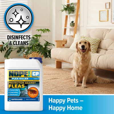 NOPE CP Flea (5 Litre) for The Home - Fast-Acting, Odourless & Non ...