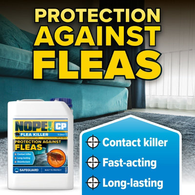 NOPE CP Flea Spray (5L & Sprayer) for The Home - Fast-Acting, Odourless ...