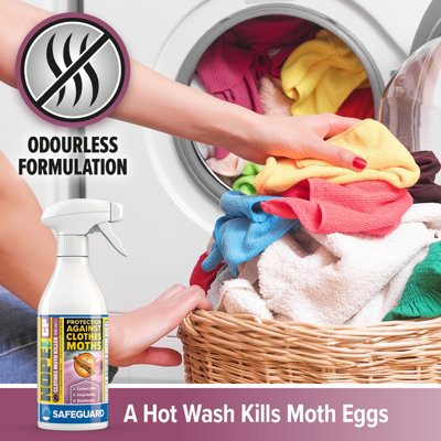 NOPE CP Moth Killer Spray (500ml) Fast acting, Odourless, Long-lasting ...