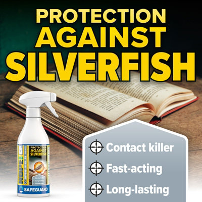 NOPE CP Silverfish Spray - 500ml - Spray Long-Lasting, Odourless, Fast ...