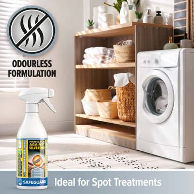 NOPE CP Silverfish Spray - 500ml - Spray Long-Lasting, Odourless, Fast ...