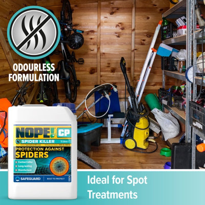 NOPE CP Spider Killer Spray - 2 x 5 Litres and Sprayer - Contact Killer ...