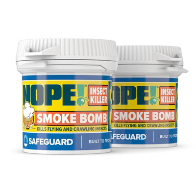 NOPE FLEA SMOKE BOMB FOR THE HOME (14G X 2 - 6X8M) COVERAGE FOR BED BUG ...