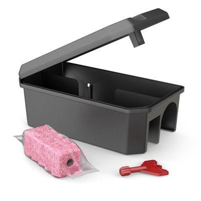 NOPE Pre-Baited Rat Bait Kit (1 Box, 5 Blocks 20g) Ready-to-Use Rodent ...