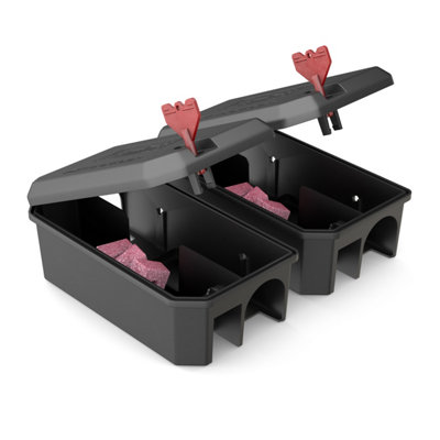 NOPE Pre-Baited Rat Bait Kit (2 Boxes, 6 Blocks 20g) Ready-to-Use ...