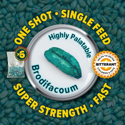 NOPE Rat & Mouse Killer Grain Bait (6x25g & Lockable Bait Box) - Super ...