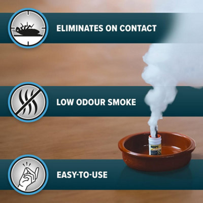 NOPE Smoke Flea Bombs For The Home - 6 Pack - Low Odour, Non-Staining ...