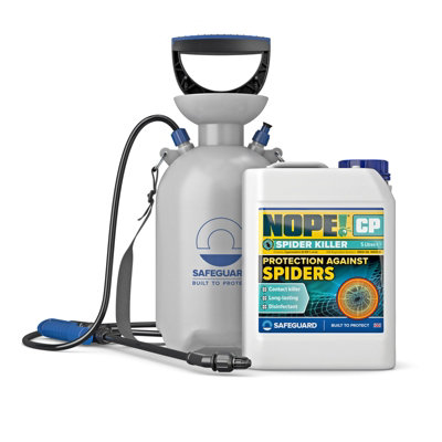 NOPE Spider Killer Spray - 5L & Sprayer - Contact Killer For all Types ...