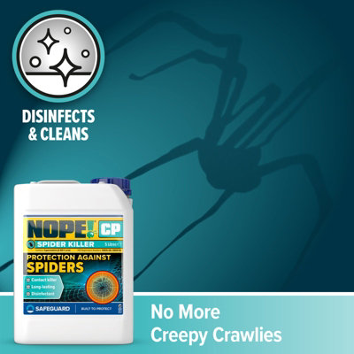NOPE Spider Killer Spray - 5L & Sprayer - Contact Killer For all Types ...