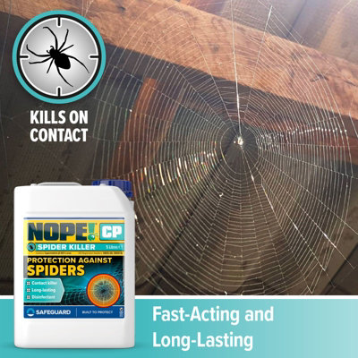 NOPE Spider Killer Spray - 5L & Sprayer - Contact Killer For all Types ...
